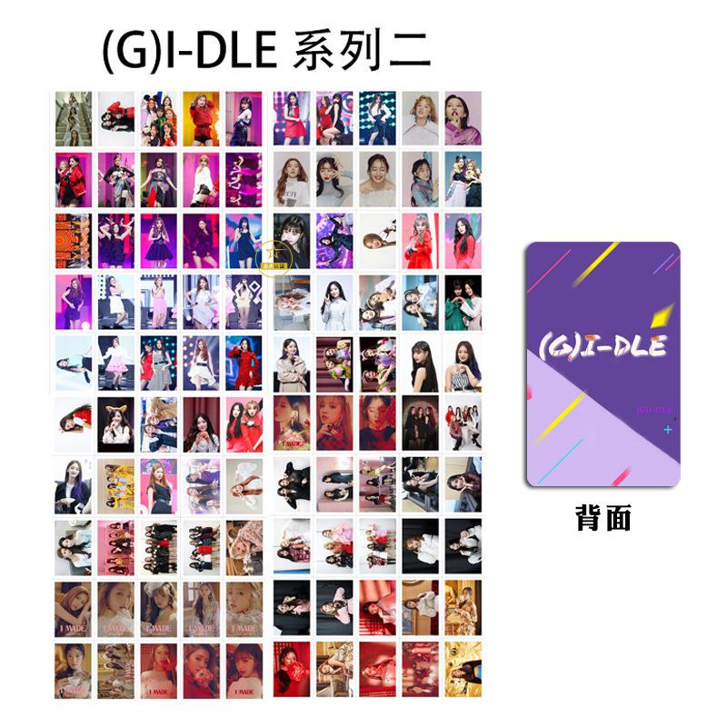 gidle小卡(G)I-DLE周边双面圆角小卡片大合集照片100张写真应援卡GIDLE (G)I-DLE系列一(双面) 铜版纸(双面覆膜【图片 ...
