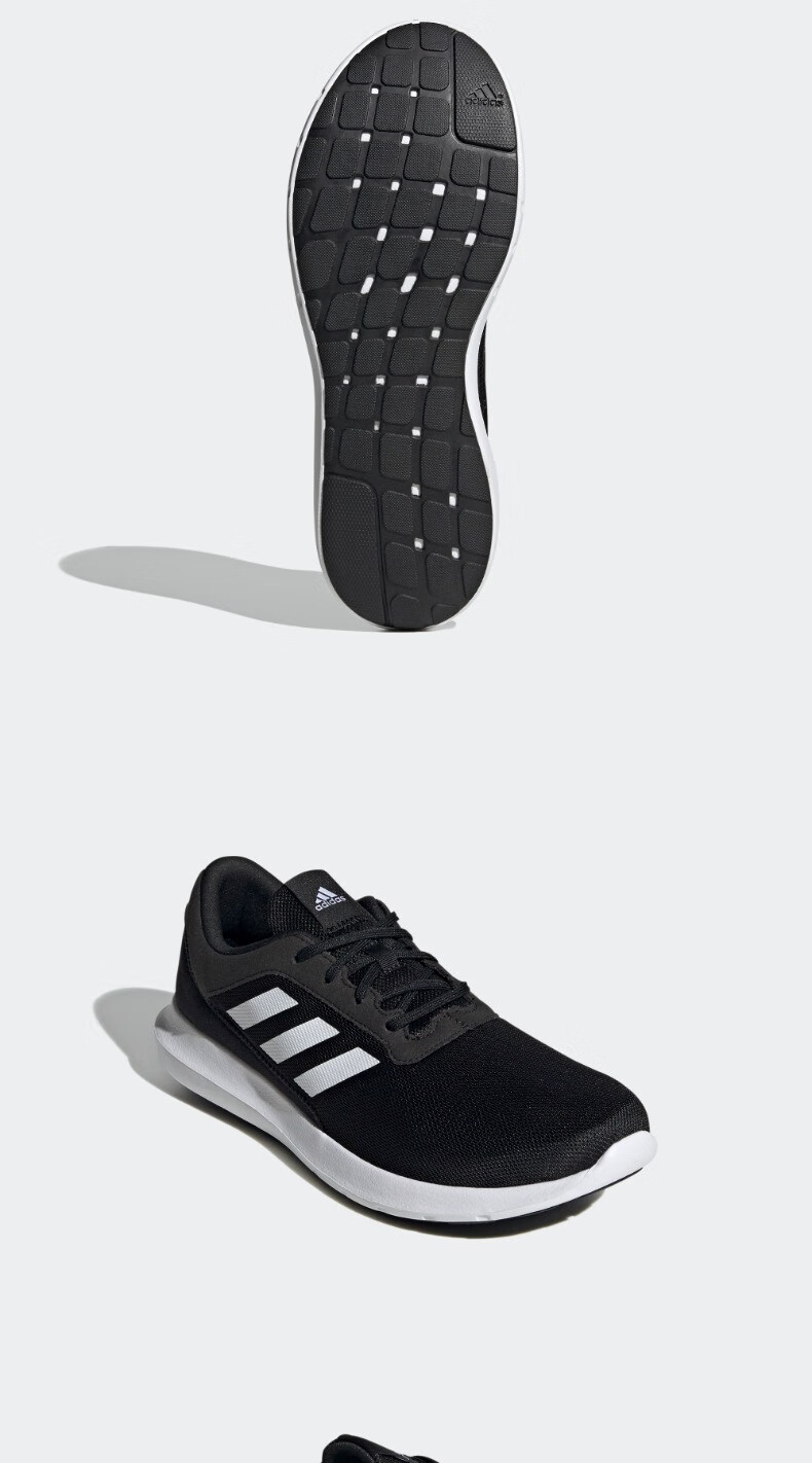 adidas阿迪达斯官方CORERACER男子随心畅跑舒适跑步鞋 黑色/FX3593 42(260mm)【图片 价格 品牌 报价】-京东