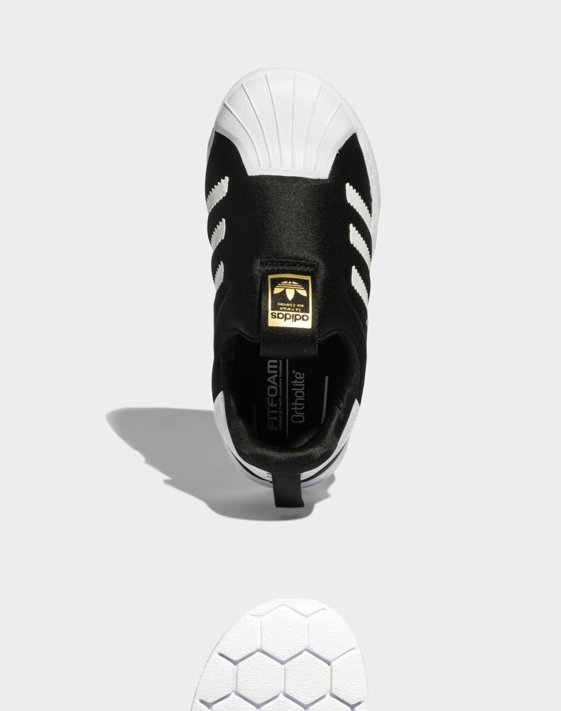 adidas阿迪达斯官方三叶草SUPERSTAR 360 I男婴童经典运动学步鞋GX3233 黑/白 26(150mm)【图片 价格 品牌 ...
