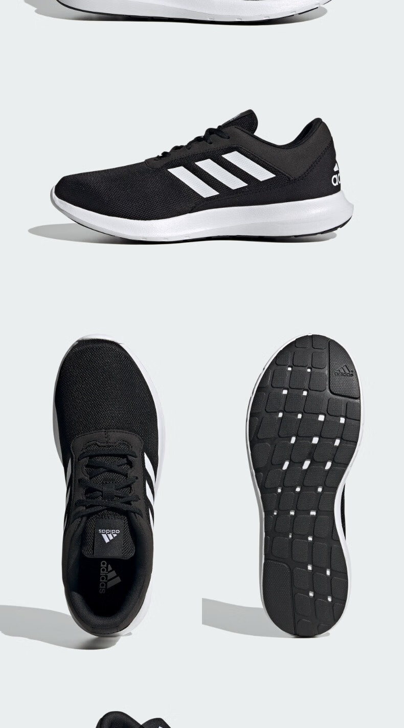 【预售】adidas阿迪达斯官方CORERACER男子随心畅跑舒适跑步鞋FX3581 黑/白/FX3581 40.5(250mm)【图片 价格 ...