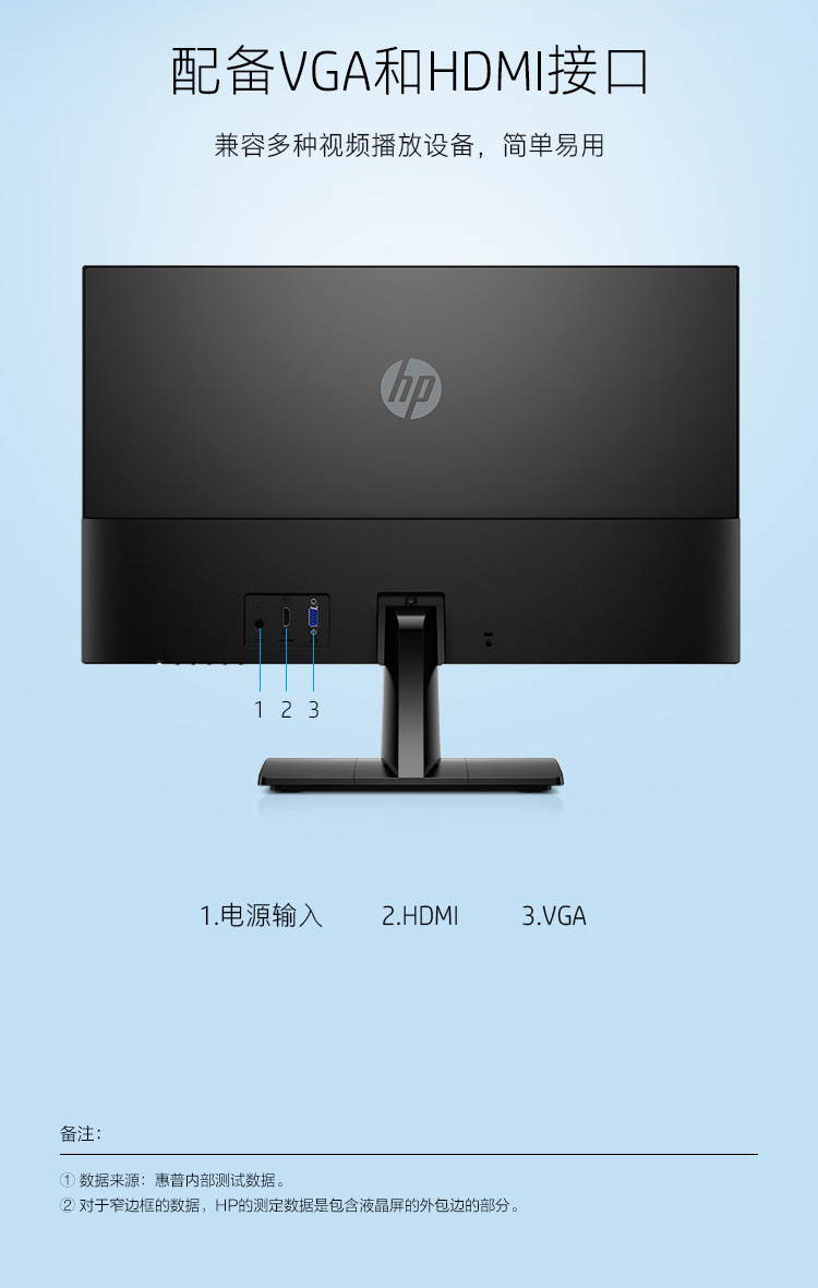 惠普（HP）官网 24M 23.8英寸 全高清IPS 电脑屏幕 液晶显示器 低蓝光爱眼-中国中铁网上商城