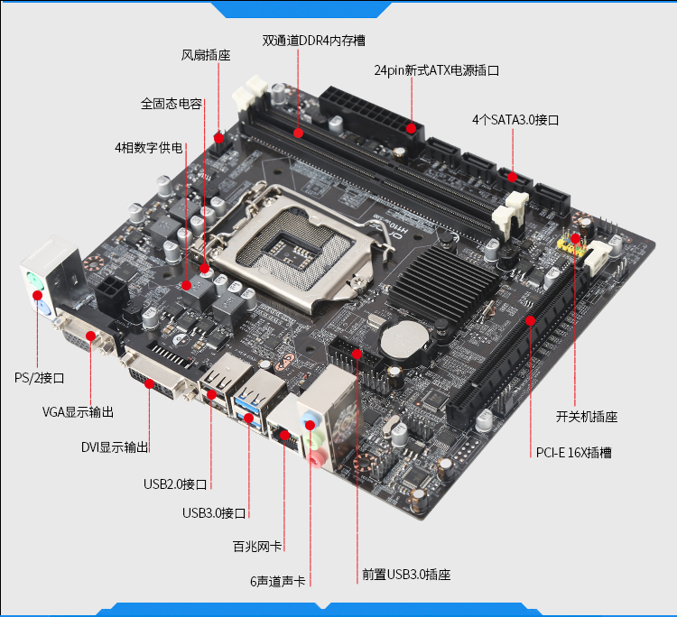 【昂达H110C】昂达（ONDA）H110C (Intel H110/LGA 1151)主板【行情 报价 价格 评测】-京东